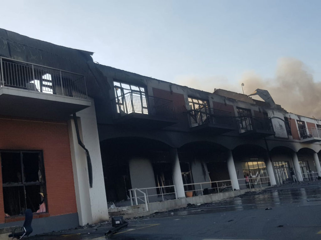 Photos show extensive damage to torched Mustek Durban offices