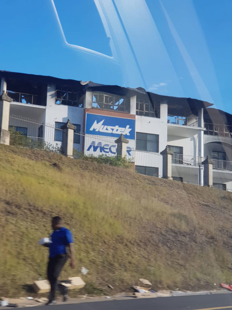 Photos show extensive damage to torched Mustek Durban offices ...