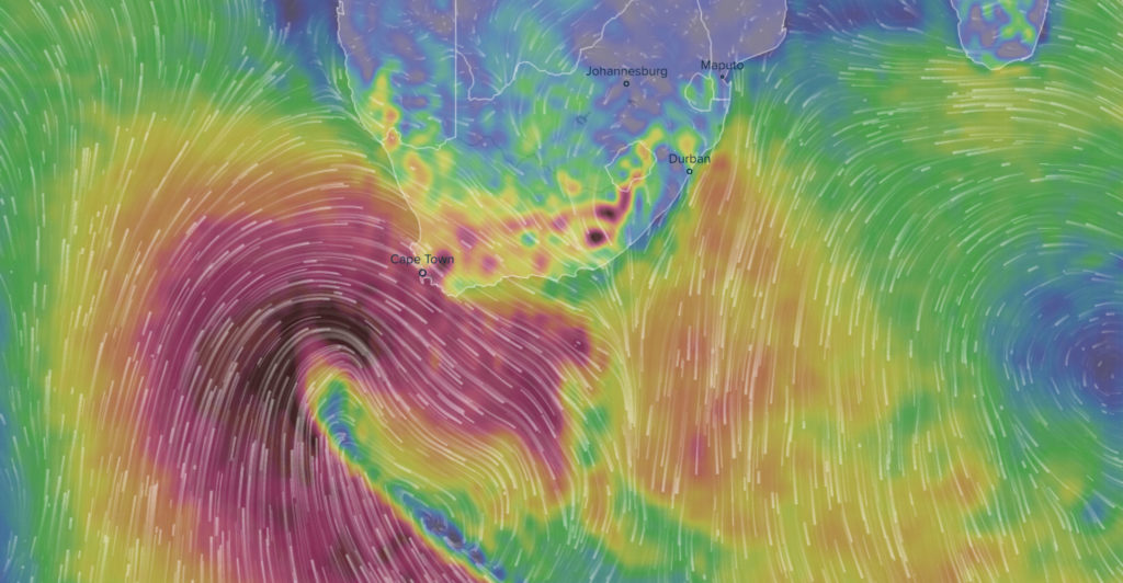 Live charts show awesome power of Cape storm - TechCentral