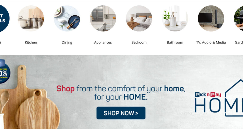 Pick n Pay launches online homeware store