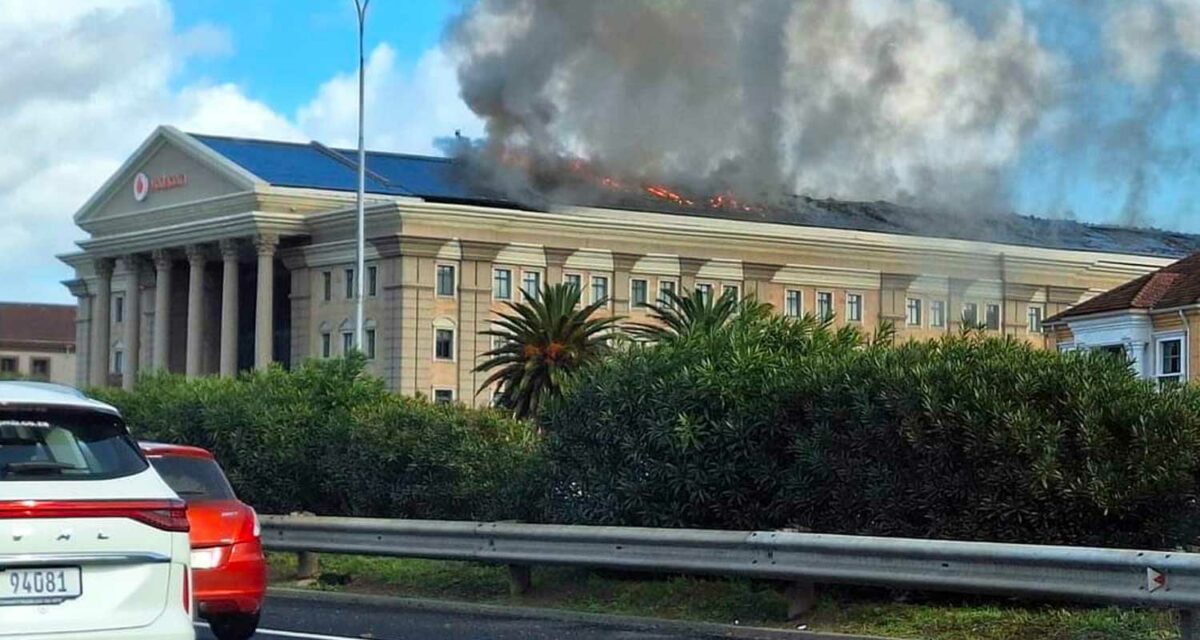 Fire at Vodacom's Cape Town head office contained